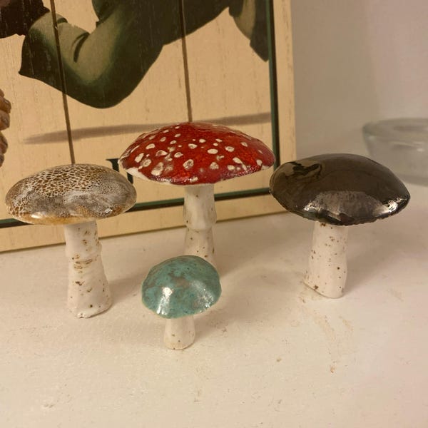 Toadstool Decoration, Ceramic Toadstool, Autumn, Mushroom Decoration - Etsy