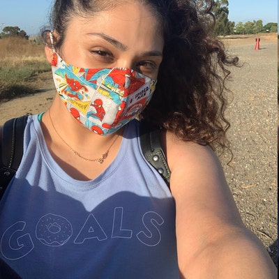 Spider-man Panels large Mask W/filter Pocket - Etsy