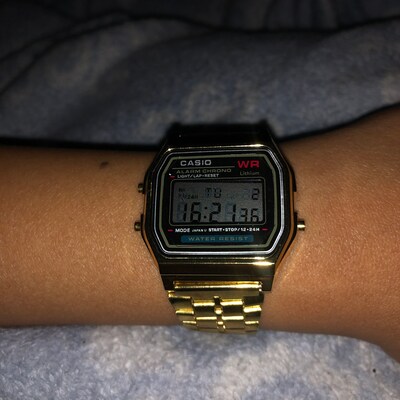 CASIO Rose Gold A168WG Digital Illuminator Watch Casio Alarm Chrono ...