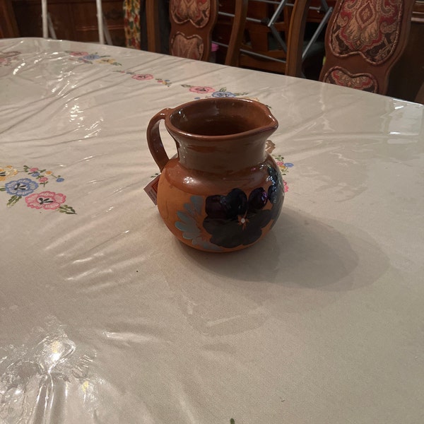 SET of 2 Appetizer Plate and Salsa Bowl Handmade Mexico Pottery ...
