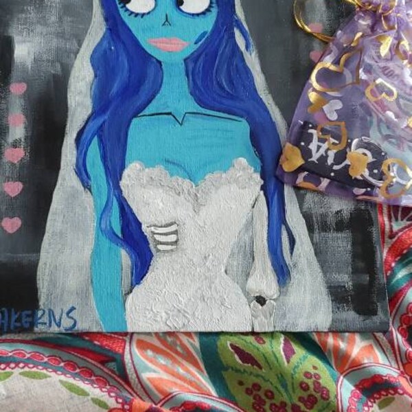 Coralines Cat Acrylic 9x12 Flat Canvas Coraline Lover Gift Painting - Etsy
