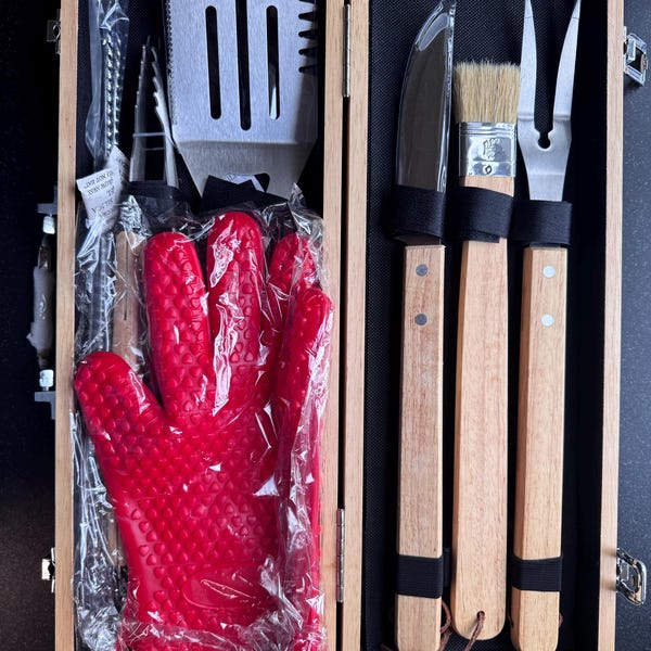 Custom Bbq Set, Grill Set, Bbq Grilling Set, Bbq Set, Tool Set ...