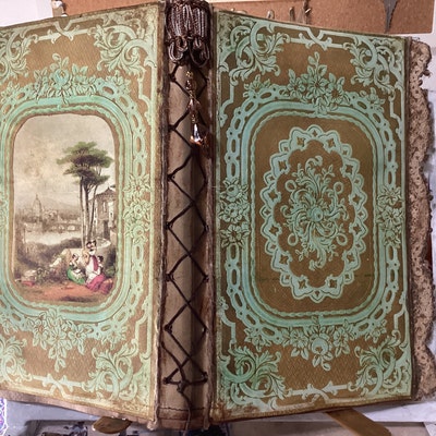 Antique French Faux Book Cover From Book 'rose De - Etsy