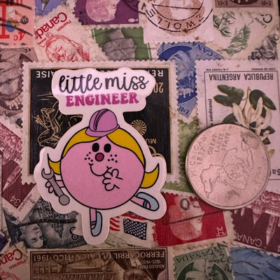 Engineer Library Card Sticker Female Engineer Engineering Empowerment ...