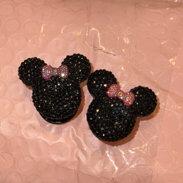 Large Mickey and Minnie Mouse Inspired Ear Earrings Plugs 34x30mm - Etsy