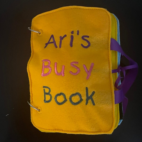 Customized Quiet Busy Book Covers Childrens Learning Toddler Learning ...