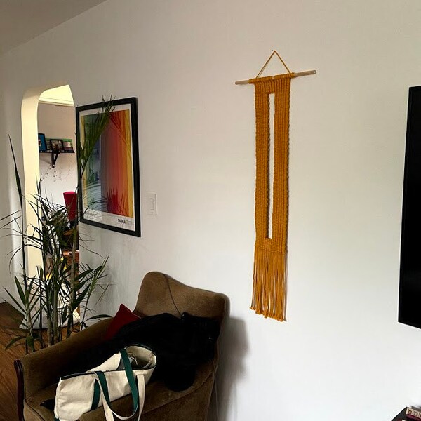 Tall Rustic Fiber Art Arch Jute Wall Hanging, Rope Arch Sculpture, Tall ...