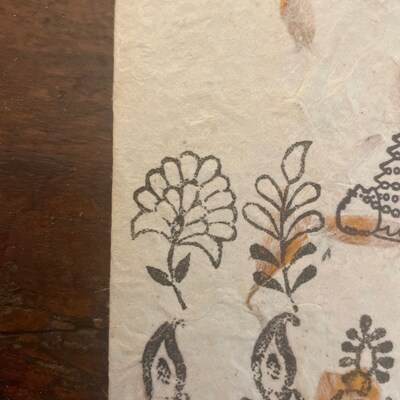 Sand Dollar Sea Urchin Wood Stamp Hand Carved Fabric Textile Indian ...