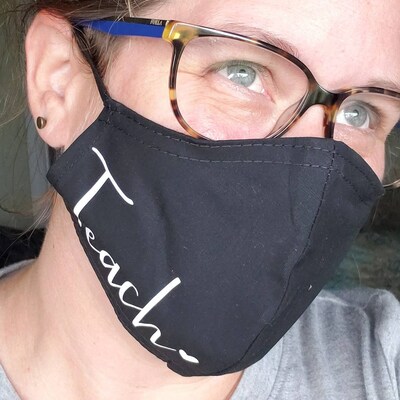 Teacher Face Masks - Etsy