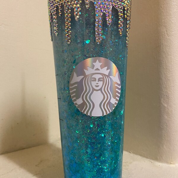 Bling Drip Tumbler / Bling Tumbler / Glass Rhinestone Tumbler - Etsy
