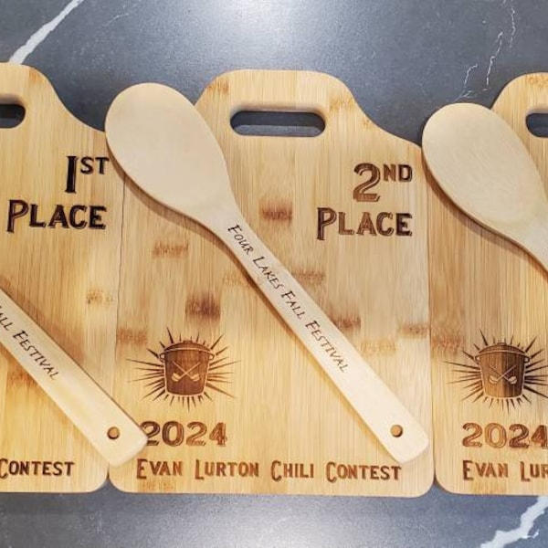 3 Chili Cook off Award Boards Bake off BBQ Awards Competition Culinary ...