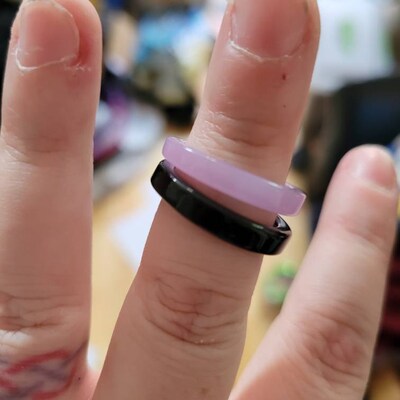 Minimalist Chunky Rings Funky Acrylic Ring Retro Resin - Etsy