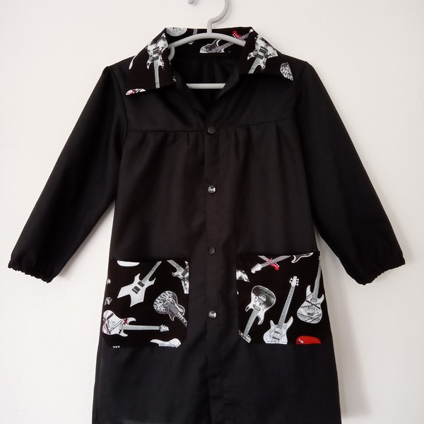 School Smock Pattern With VIDEO TUTORIAL: School Apron Pattern, Art ...