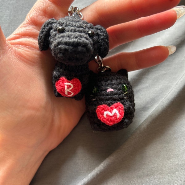 Personalized Lab Pet Keychain Black Labrador Gift - Etsy