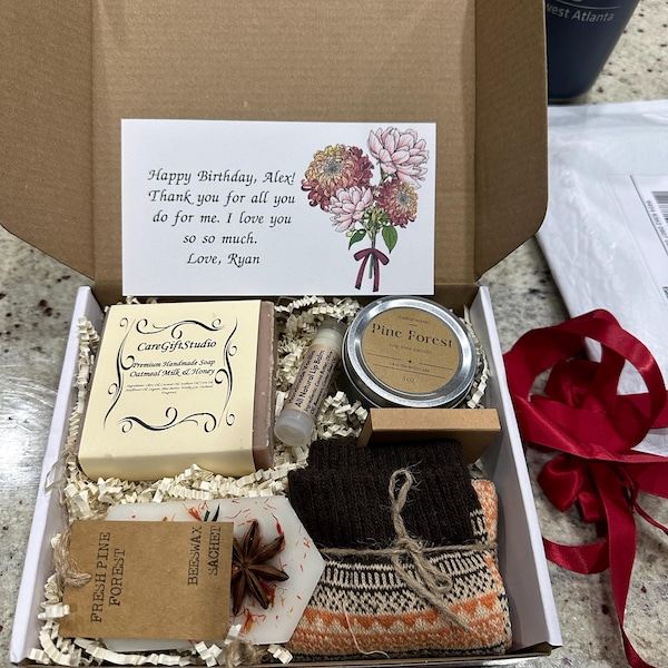 Organic Tea Gift Box, Gift Box for Friend, Feel Better Gift Box With ...