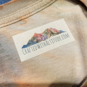 Your Logo on Cotton Tags Print Your Image on a Label Set - Etsy