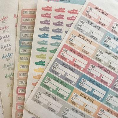 ONLINE SHOPPING ORDER Tracker Planner Stickers - Etsy