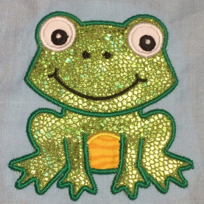 Frog Applique 2 Machine Embroidery Design Digital Pattern Instant ...