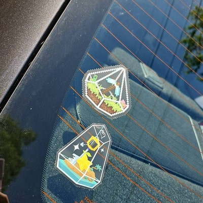 FFX Final Fantasy Ten Terrarium Yuna and Tidus Clear Waterproof Vinyl ...