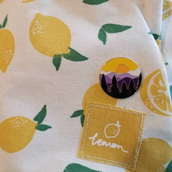 Subtle Nonbinary Flag Enamel Pin Mountain Pin Pride Pin Enamel Cute Pin ...