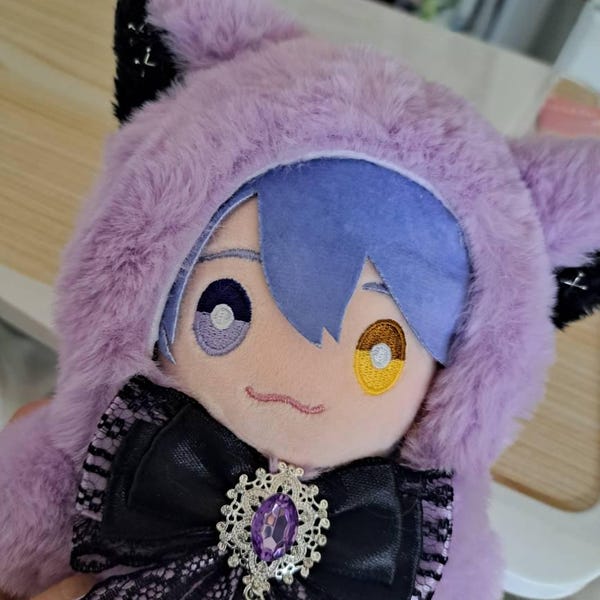 Black Purple Wolf | Japanese Nui-fuku | for Chibigurumi Nui Plush Dool ...