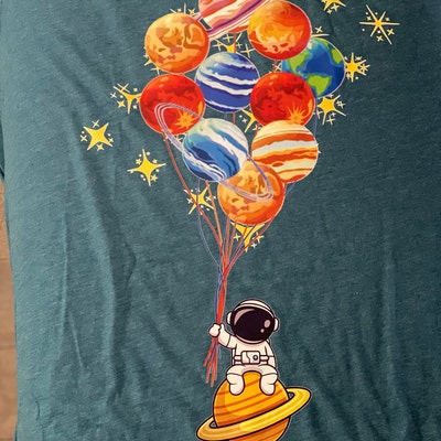 Custom Astronaut Shirt, Space Balloon Astronaut Space Shirt, Astronaut ...