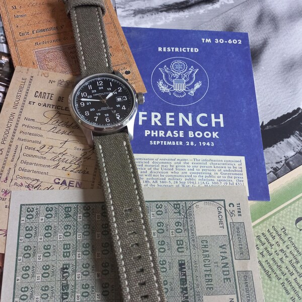 Canvas Watch Strap,distressed Double Rolled Washed Canvas Watch Strap ...