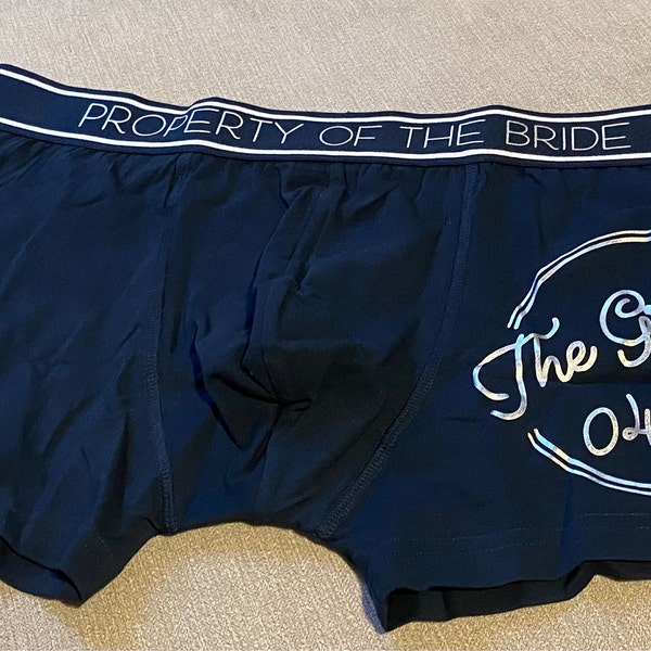 Groom's Property of the Bride, Wedding Date Boxer Shorts, Cocktail ...