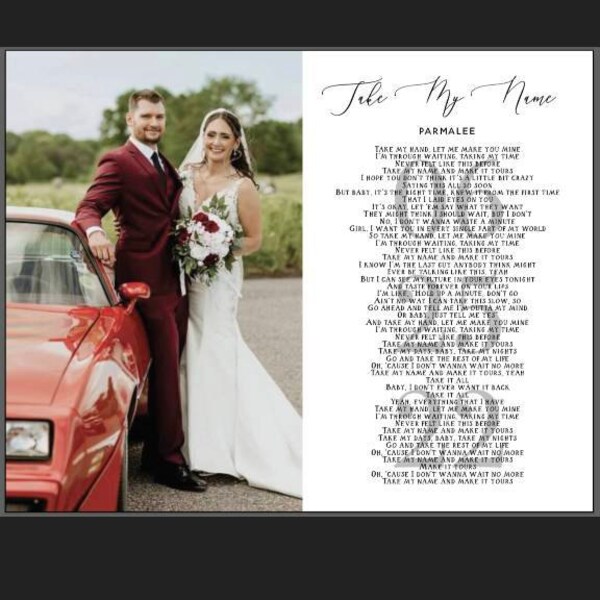 Our First Dance - Custom Handmade Framed First Dance Print on Canvas ...