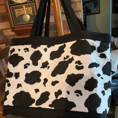 Cow Print Fabric by the Yard, Cow Hide Skin Animal Print Cotton ...