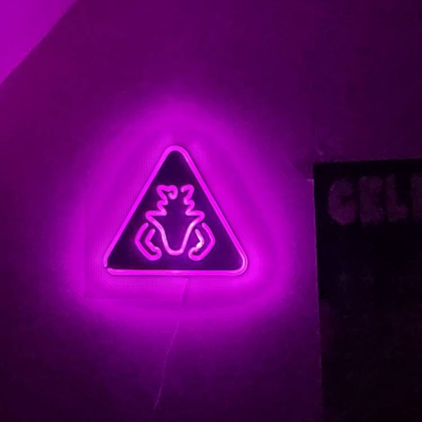 FNAF Roxy Security Breach Warning Sign , Neon Like , Roxanne Wolf Light ...