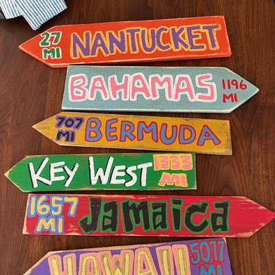 Customer FAVORITE Personalized Jimmy Buffet Margaritaville Directional ...