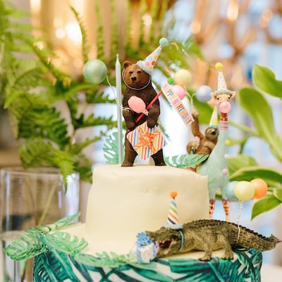 Grizzly Bear Birthday Cake Topper/party Animal Cake Topper/birthday ...