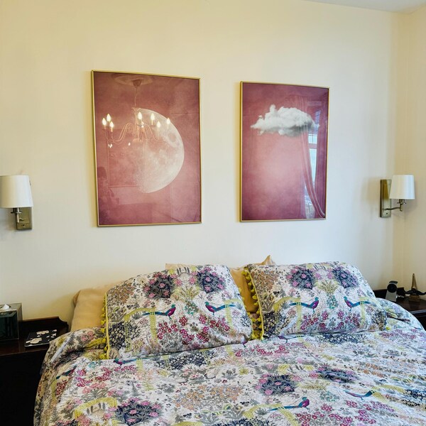 Bedroom Wall Art Over the Bed, Cloud Art, Set of 3 Prints, Above Bed ...