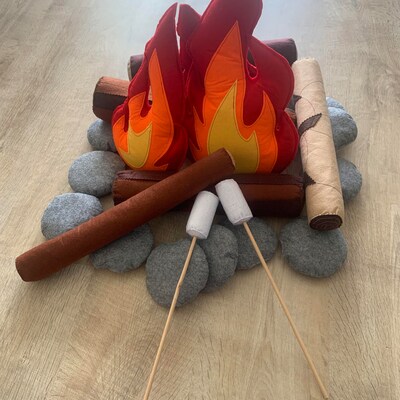 Felt Campfire SET Felt Toys Camping Decor Kids Playroom Decor Felt ...