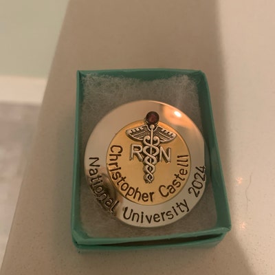 Personalized Nursing Pin/customized Nurse Pin/lpn BSN RN Nurse Pin ...