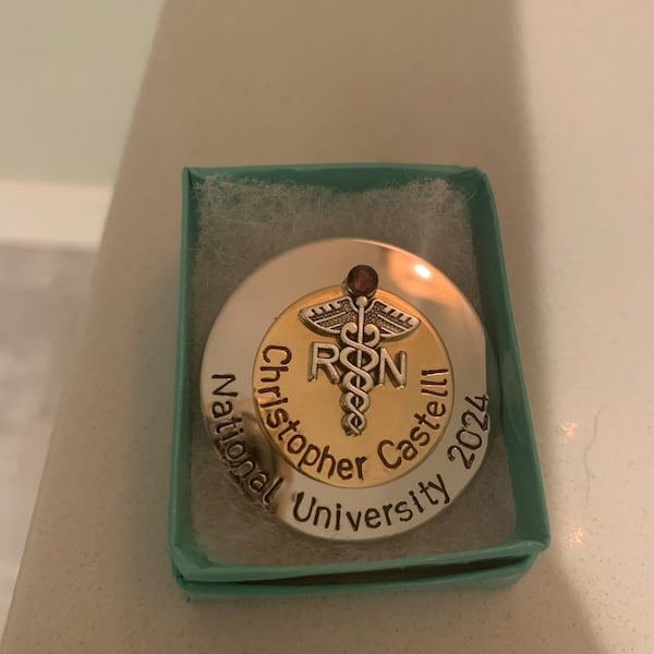 Personalized Nursing Pin/customized Nurse Pin/lpn BSN RN Nurse Pin ...