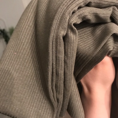 Tencel Modal Spandex Ribbed Knit Fabric by 0.5 Metre, Spandex Rib Knit ...