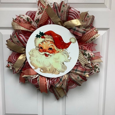 Retro Santa Printable, Sublimation Graphic Designs, Christmas Printable ...