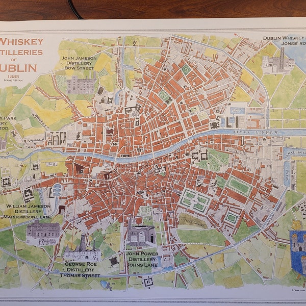 Map of Dalkey, Co Dublin Ireland - Etsy