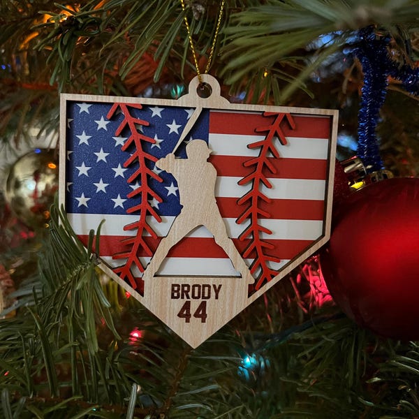 Personalized Cheerleading Layered Wood Ornament, Custom Cheer Christmas ...