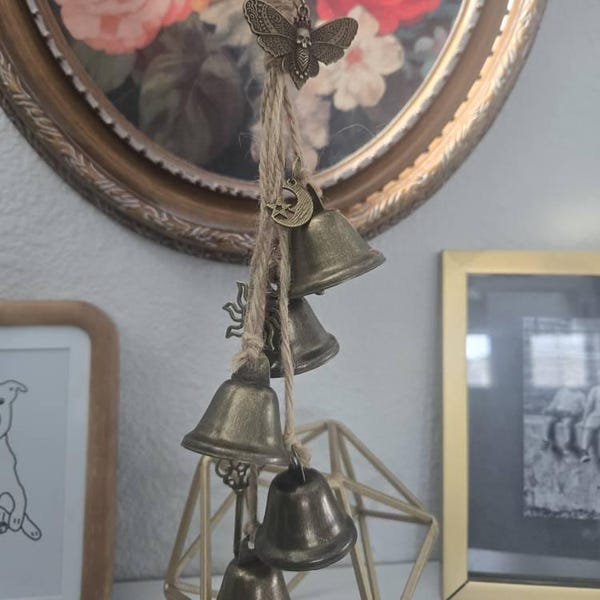 Hanging Bee Witch Bells for Doorknob, Celtic Door Bells, Door ...