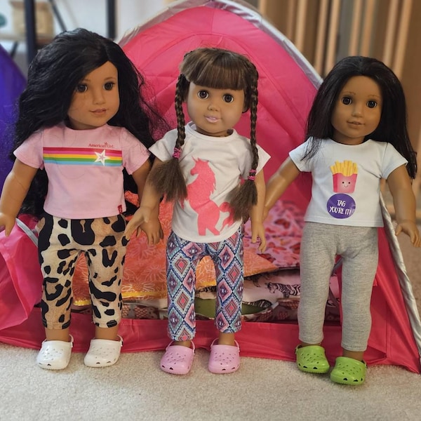 Bright and Colorful Plastic Doll Clogs for Your 18" Doll Like American ...