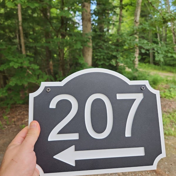 Arrow Address Sign, House Number With Arrow, House Number With Arrow ...