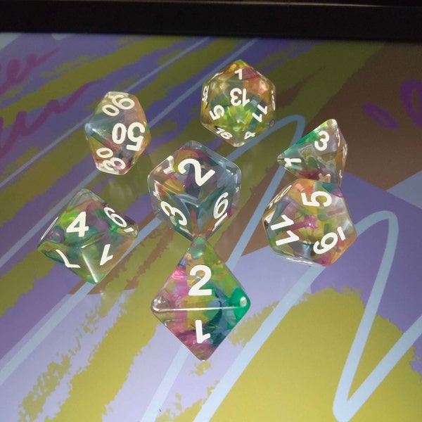 Bard Song Dnd Dice Set for Dungeons and Dragons | D20 TTRPG Polyhedral ...