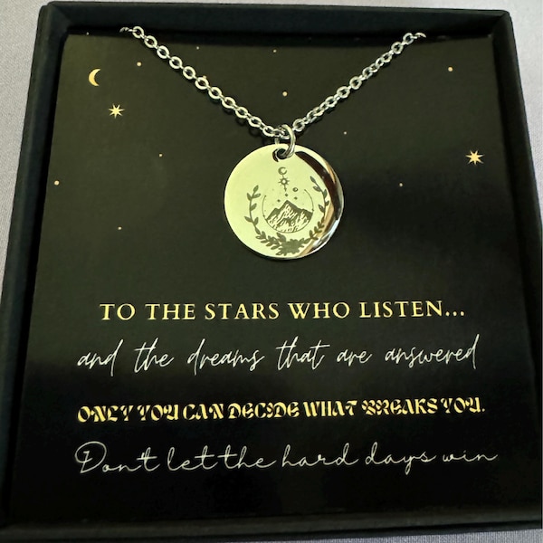 ACOTAR Necklace, Personalized ACOTAR Merch, Throne of Glass, ACOTAR ...