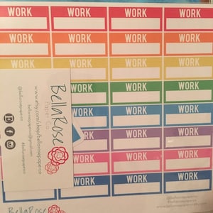 Work Schedule Planner Stickers Work Stickers for Use in Erin - Etsy