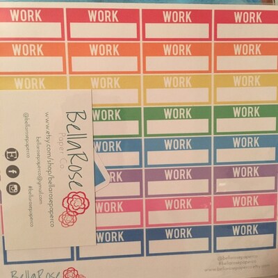 Work Schedule Planner Stickers Work Stickers for Use in Erin - Etsy