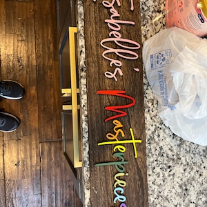 Look What I Made,personalized 3D Art Display Sign,kids Artwork Display ...