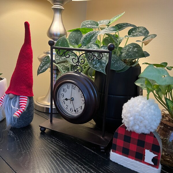 Red Plaid Winter Decor. Cozy Winter Decor. Winter Hat. Winter Beanie ...